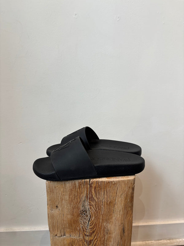 JW Anderson Pool Slides, Black, 38 - The Recollective
